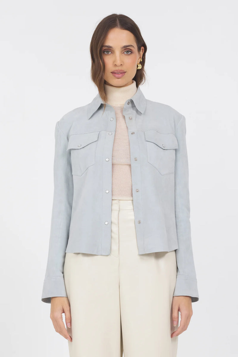 Rowan Washed Suede Jacket – Monelle-NPT